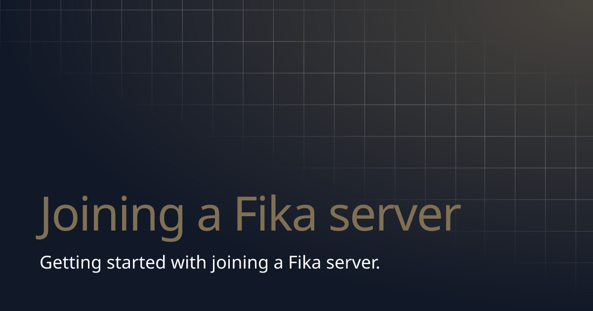 Joining a Fika server | Project Fika